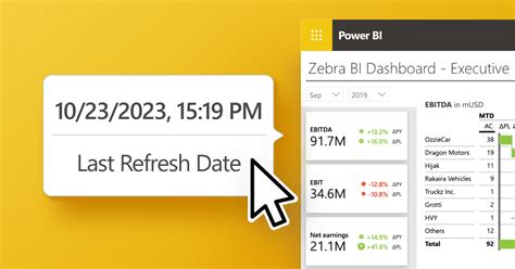 How To Show Last Refresh Date In Power Bi Zebra Bi