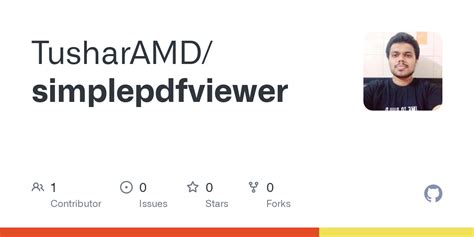 Github Tusharamdsimplepdfviewer