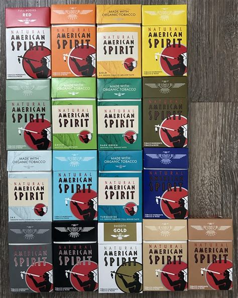 Natural American Spirit Color Chart