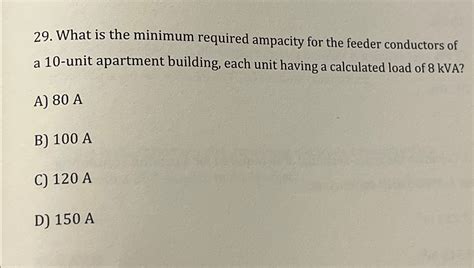 What Is The Minimum Required Ampacity For The Feeder