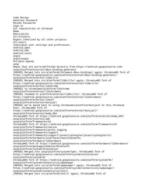 Code And Git Repositories Pdf Android Operating System Operating System Technology