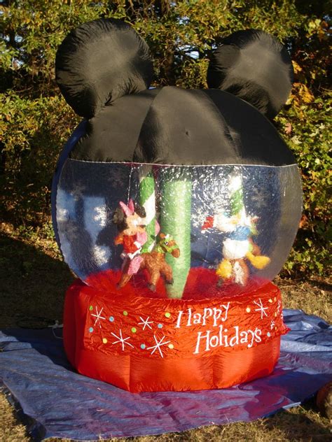 Mickey Mouse 7 Animated Carousel Lighted Christmas Airblown Inflatable