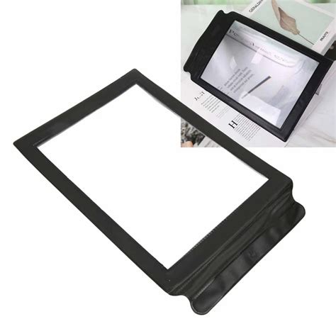 Page Magnifier Handheld Seniors Large Rectangular Magnifying Glass For
