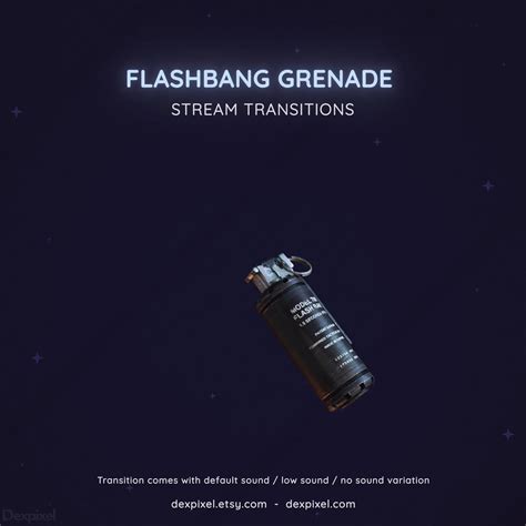 Grenade Flashbang Shooter Stream Transition Twitch And Vtuber Dexpixel