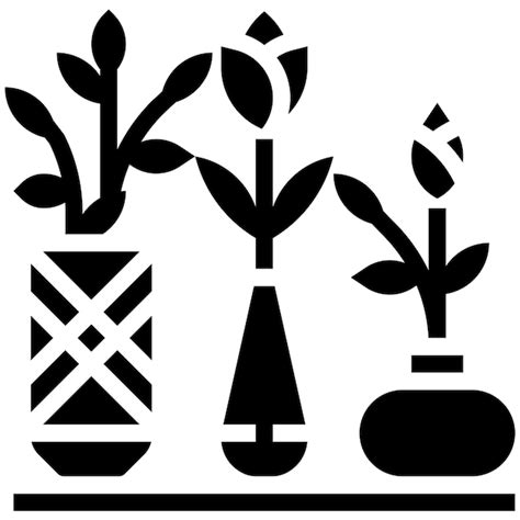 Premium Vector Flower Vase Icon Vector Illustration