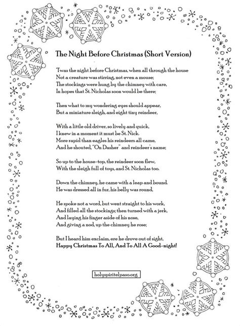 Twas The Night Before Christmas Artofit