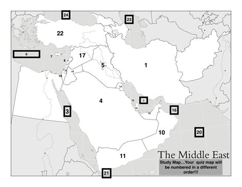 Lebanon Map Middle East