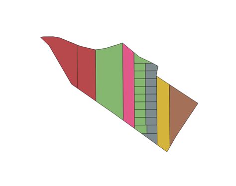 how to split a polygon in 9 equal parts but i want to use different