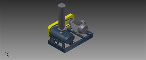 Roots Blower Assembly Autodesk Inventor 3d Cad Model Grabcad