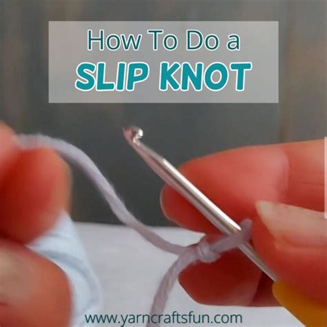 Slip Knot Crochet How To Slip Knot And Chain Stitch An Annies