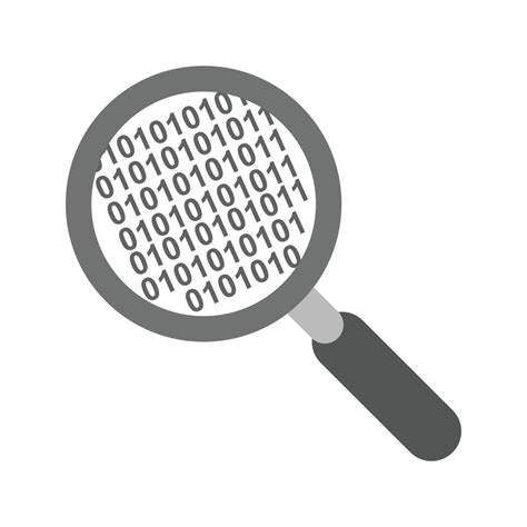 Search Code Flat Greyscale Icon 15656595 Vector Art At Vecteezy