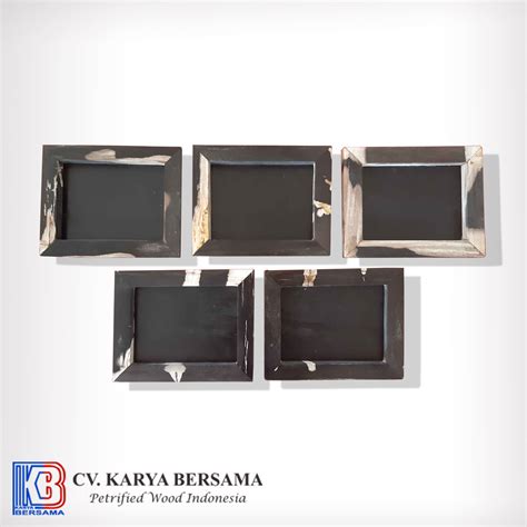 Petrified Wood Rectangle Frame Karya Bersama