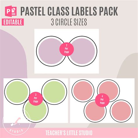 Pastel Classroom Labels Editable Class Labels Pack Name Tags Class Supply Labels Pastel
