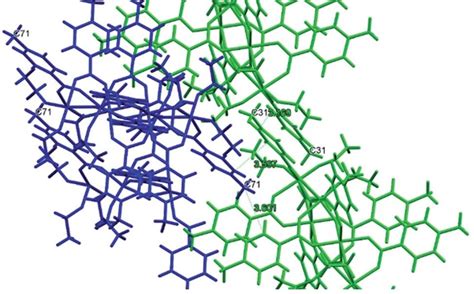 Detail Of Some Interaction Distances In The Packing Of Ii Download Scientific Diagram