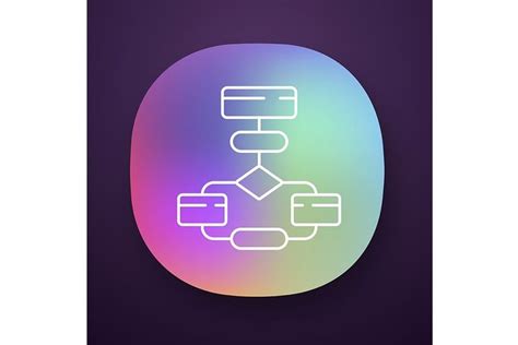 Flow Diagram App Icon Custom Designed Icons