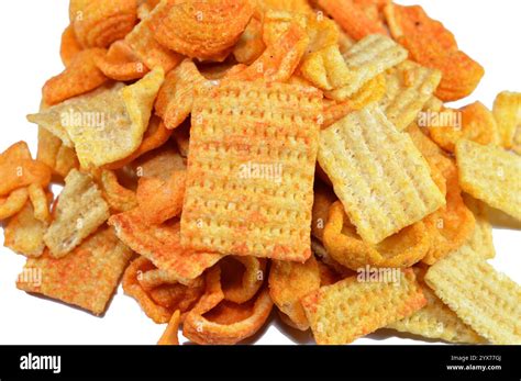 Traditional Savory Snacks Mix With Assorted Flavors Of Ketchup Salt