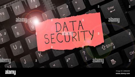 Hand Writing Sign Data Security Internet Concept Confidentiality Disk