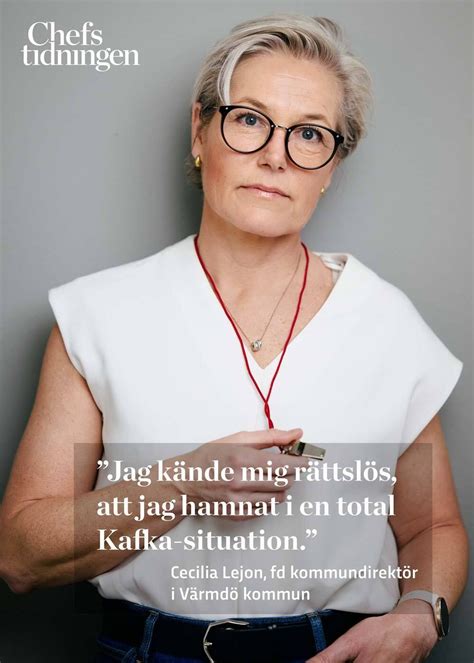 Vår Vd Cecilia Lejon Berättar Sin Historia I Chefstidningen Caroline Sallmander Ternstrand