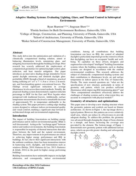 Pdf Adaptive Shading Systems Evaluating Lighting Glare And Thermal Control In Subtropical