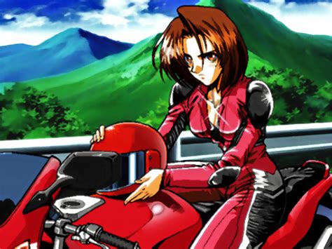 Safebooru 1girl Biker Clothes Bikesuit Ground Vehicle Helmet King Of