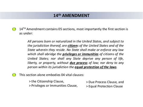 14th Amendment Of Usa Constitution
