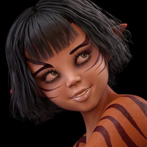 Neeka Portrait 1 3d Render Renderhub Gallery