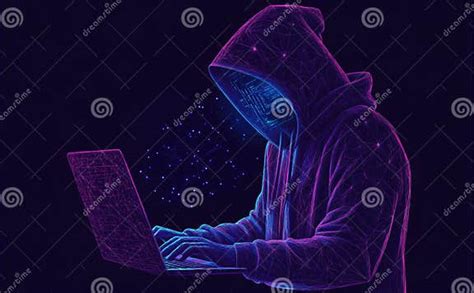 A Cyber Hacker Attack Concept Ddos Attack Concept Stock Illustration