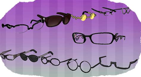 Mmd Glasses Pack 1 By Mmd3dcgparts On Deviantart
