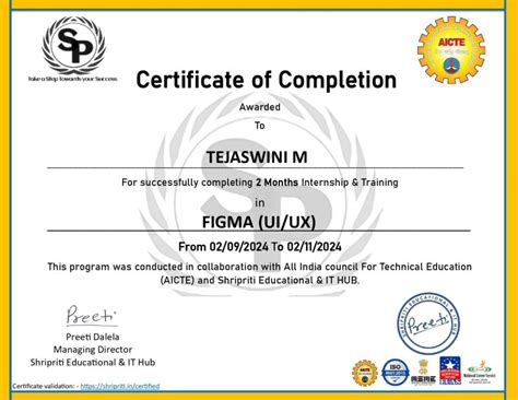Figma Uiuxdesign Internship Learningjourney Tejaswini M