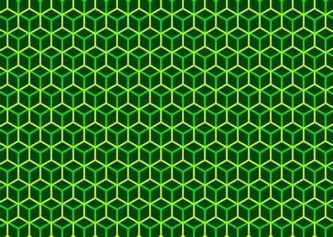Premium Vector Seamless Hexagonal Line Cube Pattern