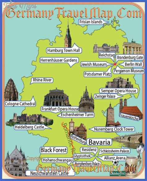 Germany Map Tourist Attractions Germany Map