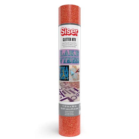 Siser® Glitter Heat Transfer Vinyl 36 Color Ember Orange Michaels
