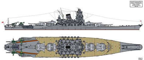 A 150 Super Yamato Class Possible Variant A By Tzoli On Deviantart
