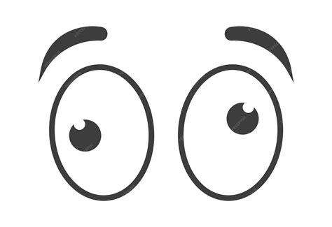 Premium Vector Cartoon Crosseyed Eyes Vector Illustration