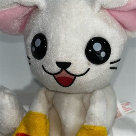 Digimon Gatomon Tailmon Stuffed Beanie Plush Doll Figure Toy Vintage Bandai 4580413493