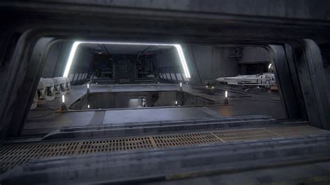 Artstation Mon Cal Cruiser Hangar Design Rendering Angelos