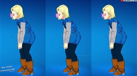 Fortnite Hypnot Eyes Emote With Android 18 Skin Thicc 🍑😍 Dragon Ballz