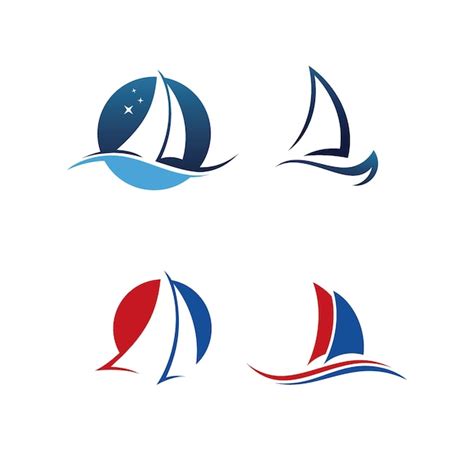 Sailing Logo Design Vector Premium Vector