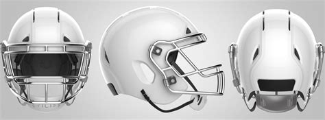 this futuristic helmet is designed to protect football players from