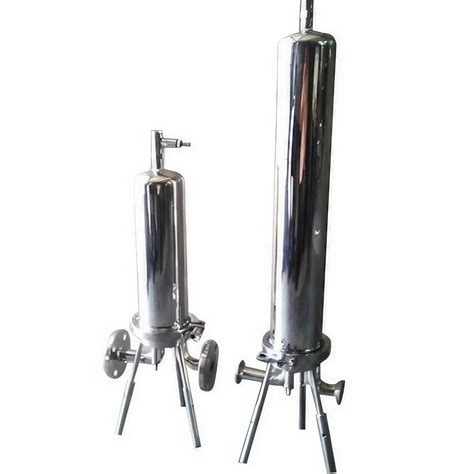 Single Round Code 7 Filter Housing For Liquid Filtration Up To 6 Bar