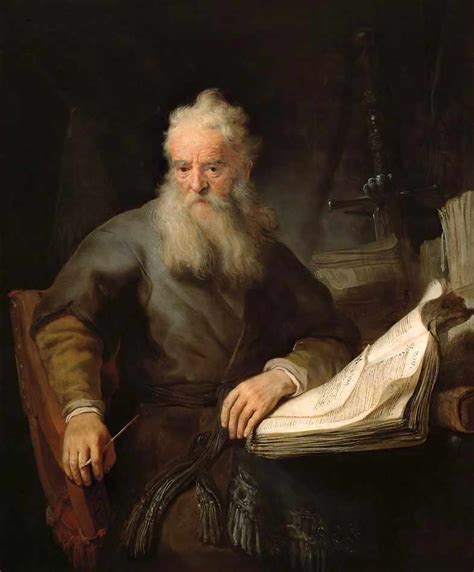 Apostolo Paulo 1633 De Rembrandt Tela Para Quadro Na Santhatela