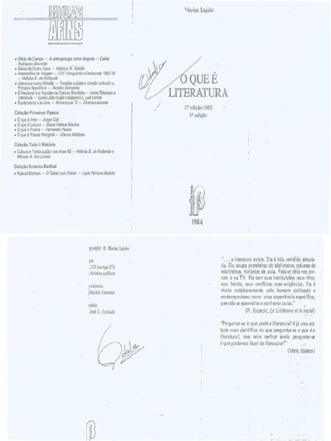 Pdfcoffeecom O Que E Literatura Marisa Lajolo Pdf 240415 153504 Pdf