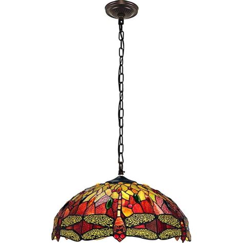 Chloe Lighting Grenville Victorian Tiffany Style Dark Bronze 2 Light