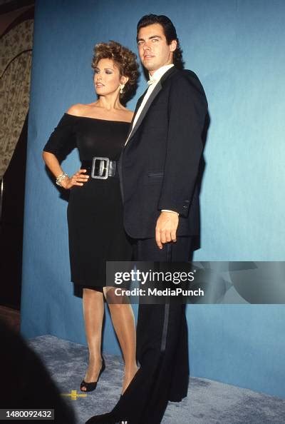 Raquel Welch And Son Damon Welch At The 39th Annual Primetime Emmy