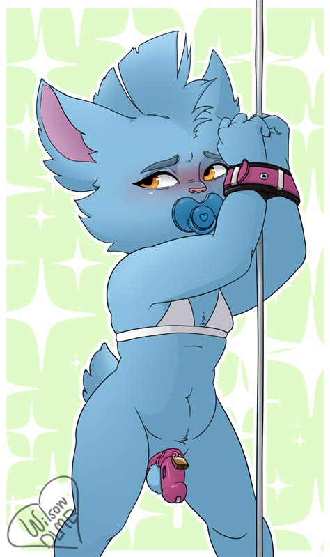 Rule 34 2022 Absurd Res Anthro Arms Tied Balls Bikini Bikini Top Blue Body Blue Fur Blue Hair