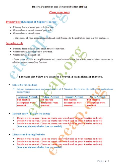 Eteeap Sample Cv Eteeap