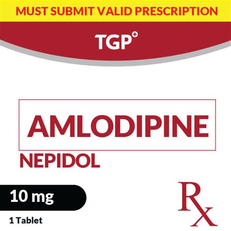 Rx Nepidol Amlodipine Tab 10mg Lazada Ph