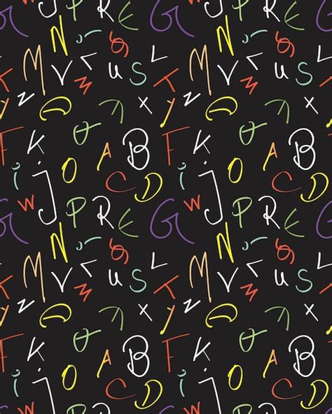 Premium Vector Alphabet Pattern