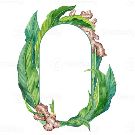 Green Vertical Frame With Ginger 67715916 Png