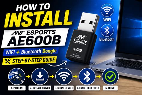How To Install Download Ant Esports Ae600b Wifi Bluetooth Dongle